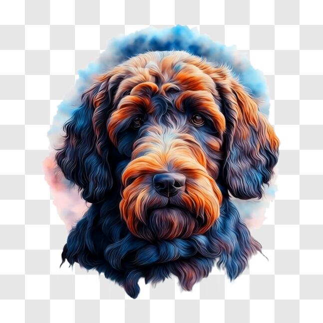 Download Abstract Depiction of a Painted Dog PNGs Online - Creative Fabrica