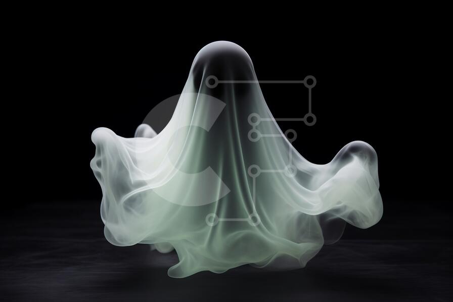 Ghost-like Figure Floating in Air - Abstract Photo stock photo ...