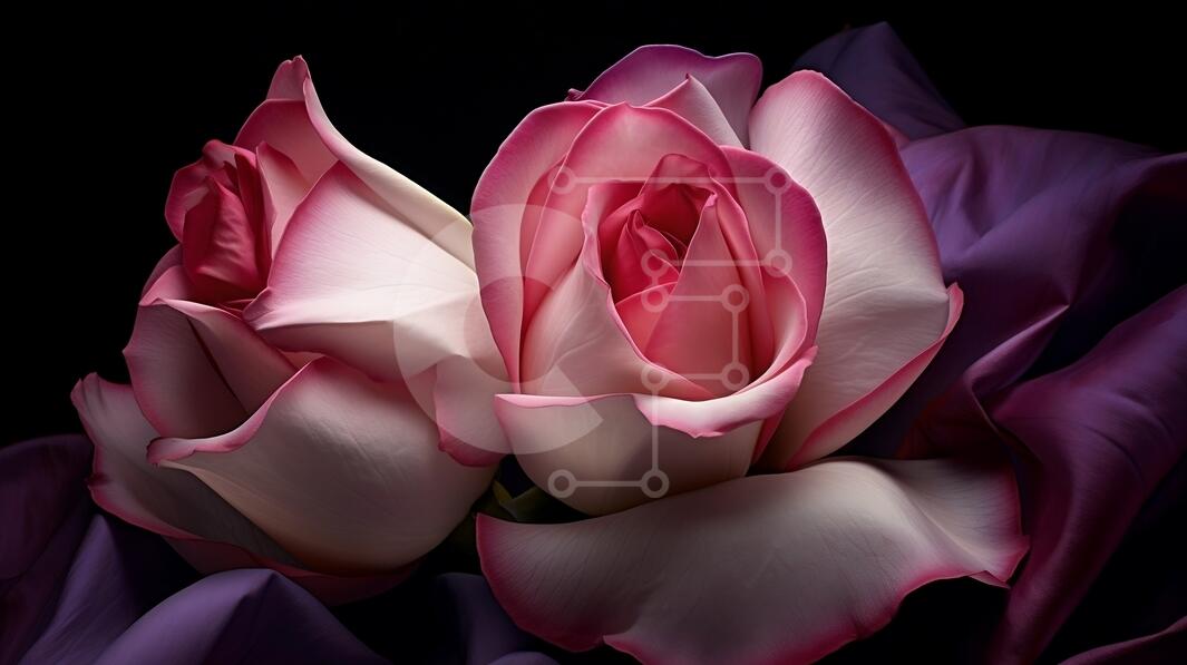 Stunning Pink Roses Arrangement stock photo | Creative Fabrica
