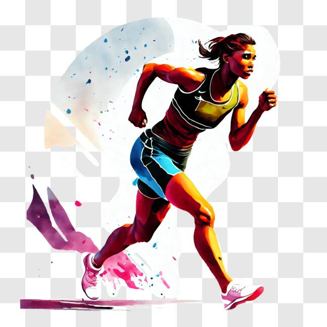 Corredora Femenina Png Atleta Femenina Jugando Voleibol PNG, SVG