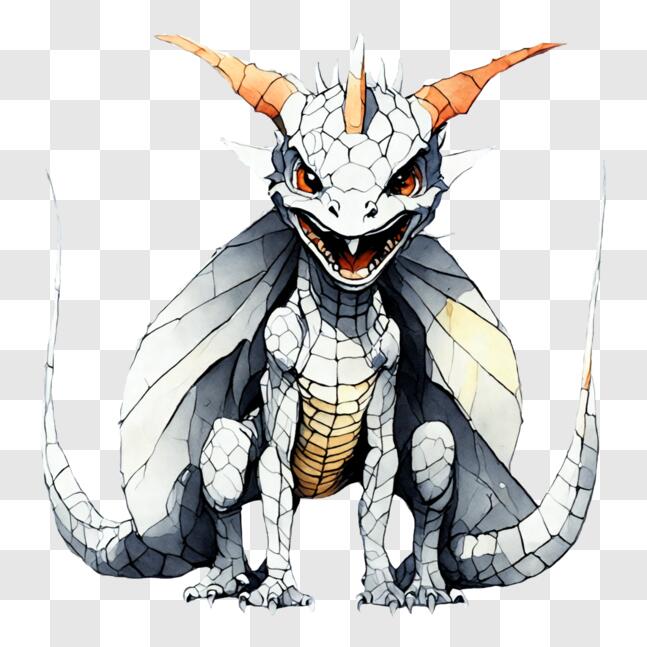 Download White Dragon from Dragon Ball Z PNGs Online - Creative Fabrica