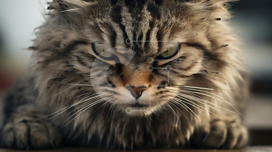 Intense and Menacing Cat Image stock photo | Creative Fabrica