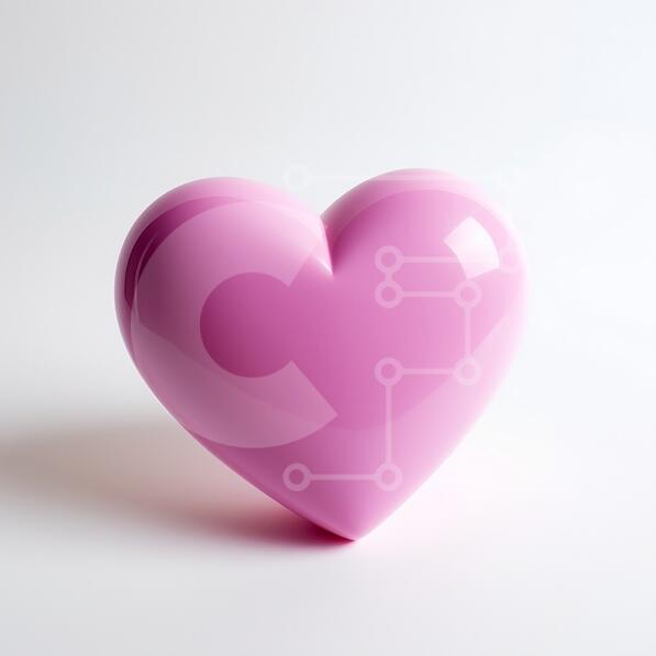 Pink Heart-Shaped Object for Decoration stock photo | Creative Fabrica