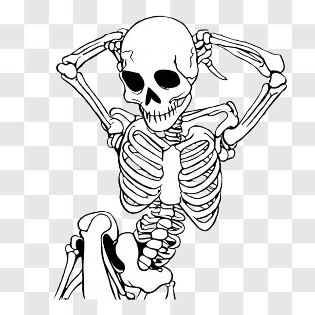 Download Skeleton Doing Handstand Pose PNGs Online - Creative Fabrica