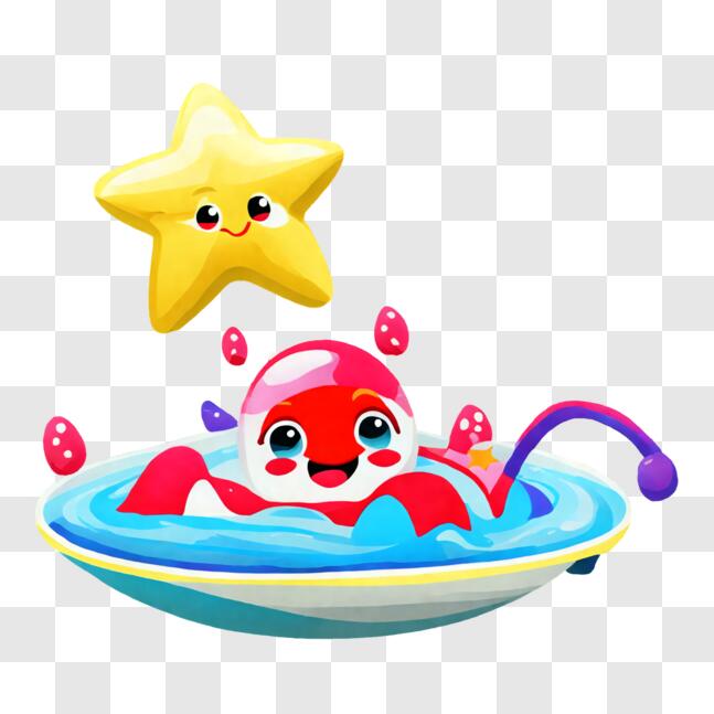 Download Octopus in a Swimming Pool PNGs Online - Creative Fabrica