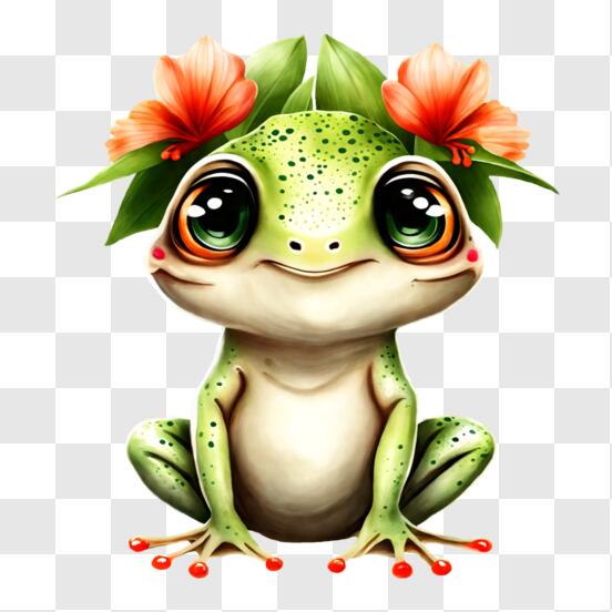 Download Adorable Green Frog for Advertisement or Promotional Material ...