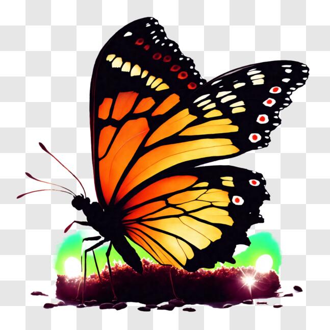 Download Close-up View of Butterfly Wings PNGs Online - Creative Fabrica
