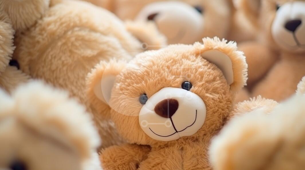 Adorable Group of Teddy Bears stock photo | Creative Fabrica