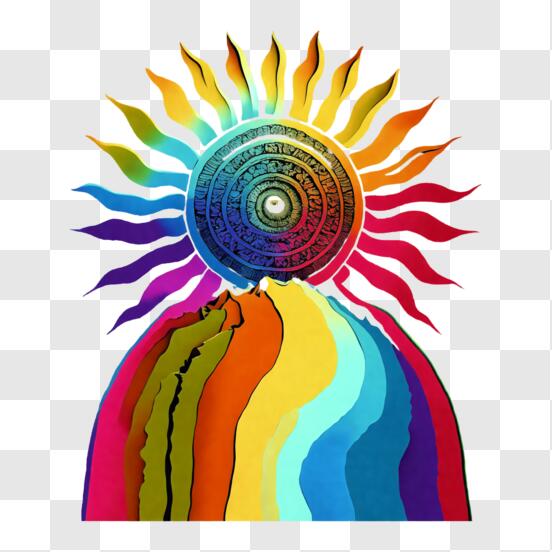 Download Bright and Colorful Sun Art PNGs Online - Creative Fabrica