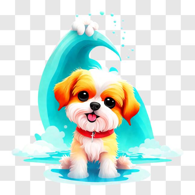 Download Happy Dog at the Beach PNGs Online - Creative Fabrica