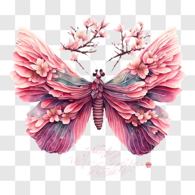 Download Butterfly with Inspirational Quote Artwork PNGs Online ...