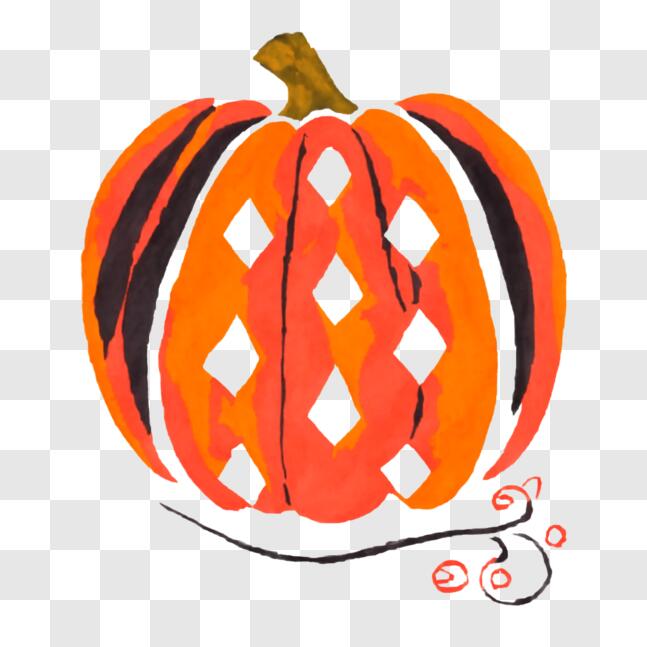Download Orange Pumpkin with Diamond Design for Halloween Decoration ...