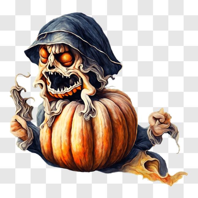 Download Illustration of Halloween Pumpkin Character PNGs Online ...
