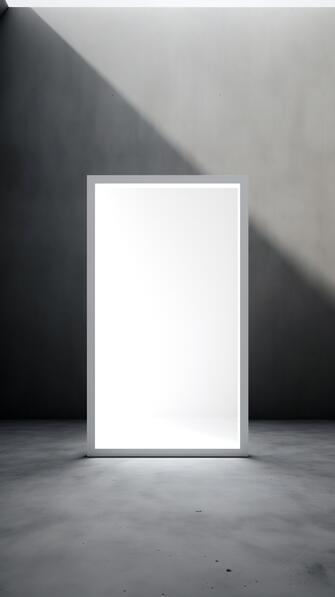 Download Empty Room with White Square Frame Mockups Online - Creative ...