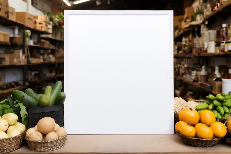 Download Grocery Store with Fresh Fruits and Vegetables Mockups Online ...