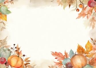 Download Autumn Watercolor Frame for Thanksgiving Celebrations ...