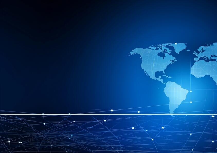 Baixe Mapa Mundial Abstrato com Conexões Backgrounds - Creative Fabrica