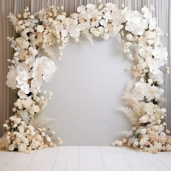 Download White Flower Arch for Photo Shoots and Special Events ...