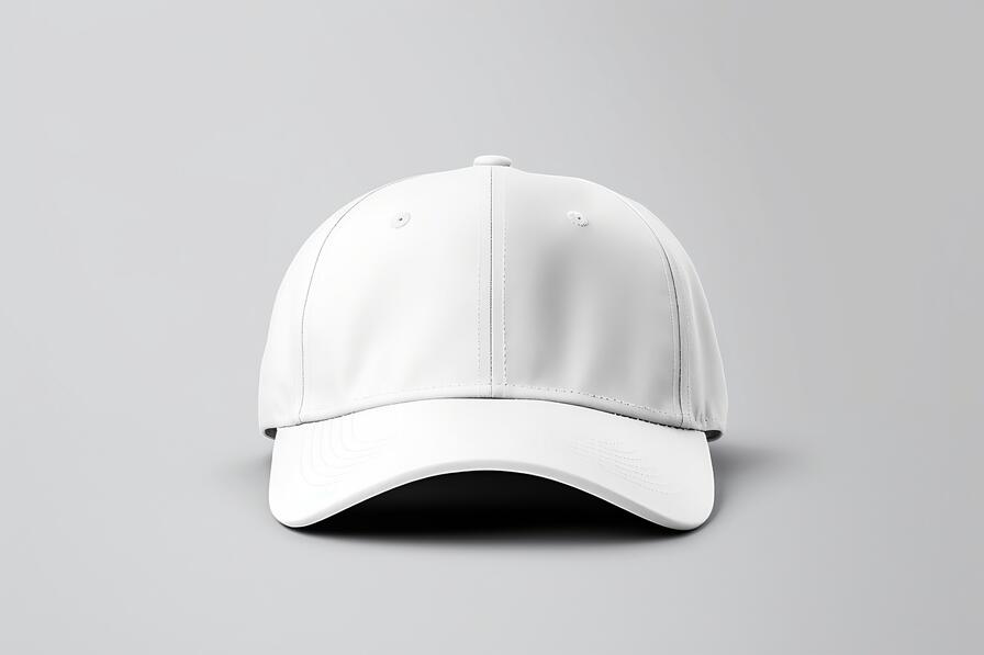 Download White Baseball Cap Mock-Up on Gray Background Mockups Online ...