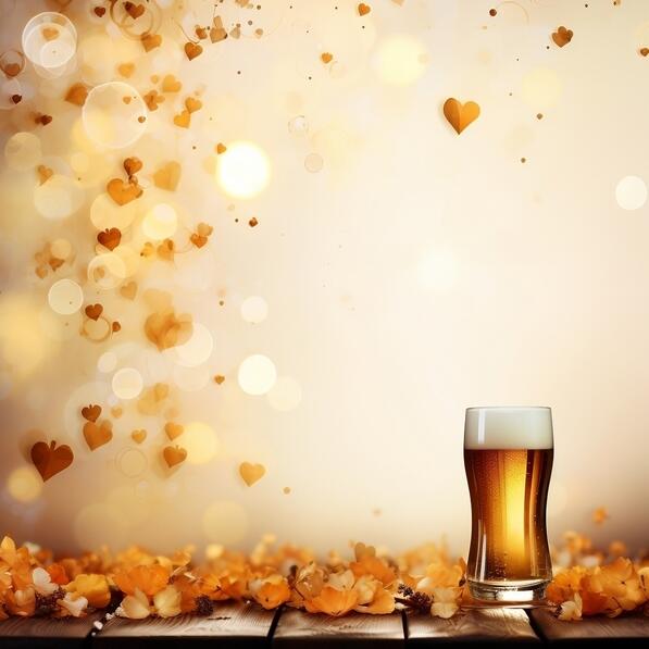 Download Glass of Beer on Autumn-Themed Wooden Table Backgrounds Online ...