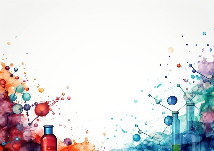 Download Colorful Science Background with Objects and Atoms Backgrounds ...