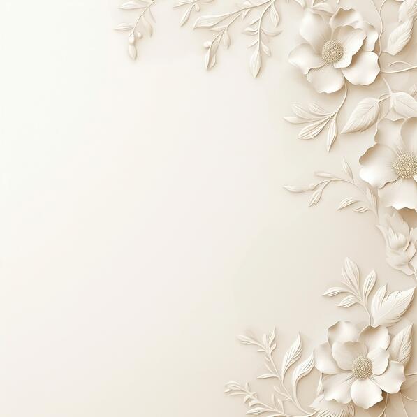Download Elegant Floral Background with Paper Flowers and Leaves ...