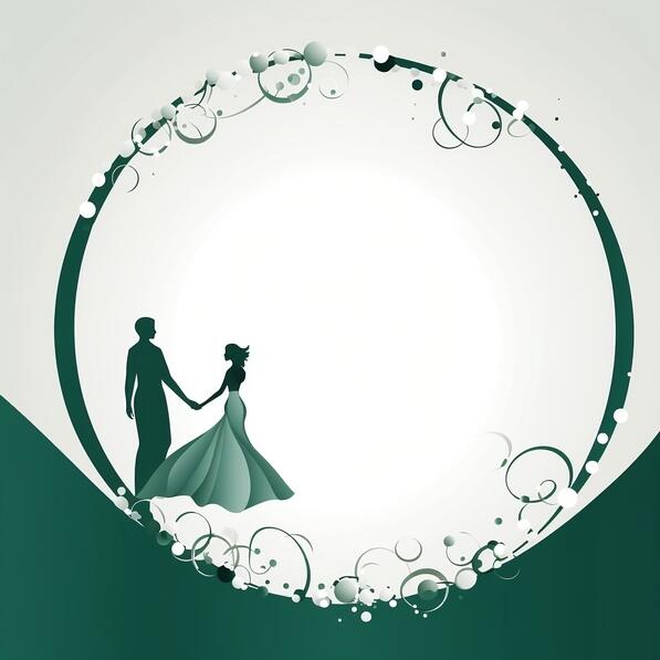 Download Wedding couple holding hands in an ornate frame Backgrounds ...