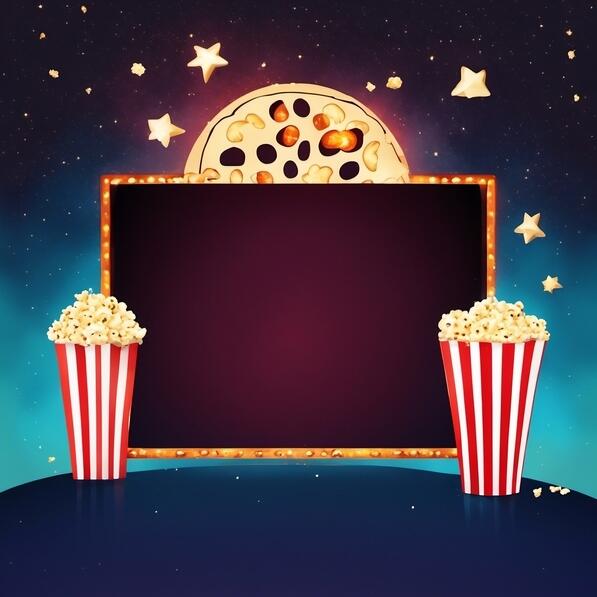Download Movie Poster with Popcorn and Cookies Backgrounds Online ...