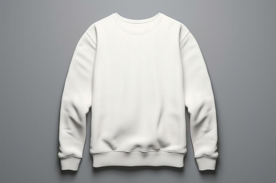 Download White Sweatshirt Mock-up on Gray Background Mockups Online ...
