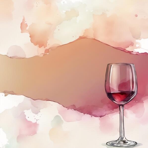 Download Glass of Red Wine with Abstract Watercolor Splashes ...