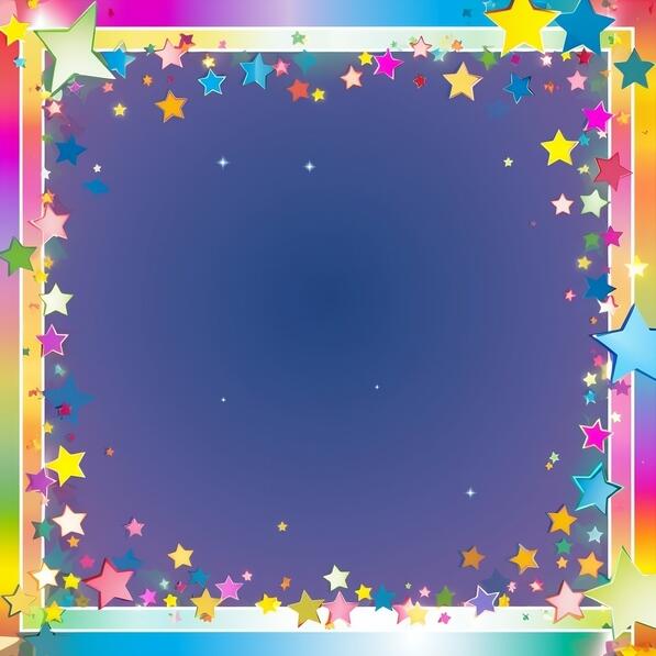 Download Colorful Star Border Design Backgrounds Online - Creative Fabrica