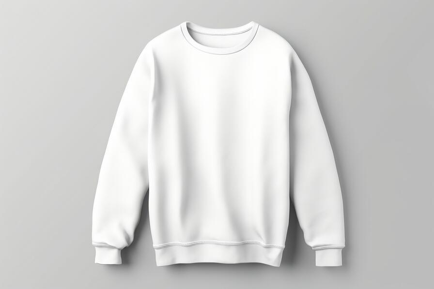 Download White Sweatshirt Mockup on Gray Background Mockups Online ...