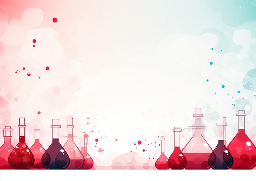 Download Colorful Science Lab Background with Beakers and Test Tubes ...