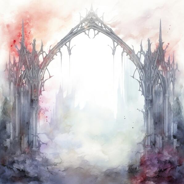 Download Ornate Gothic-Styled Archway Painting Backgrounds Online ...