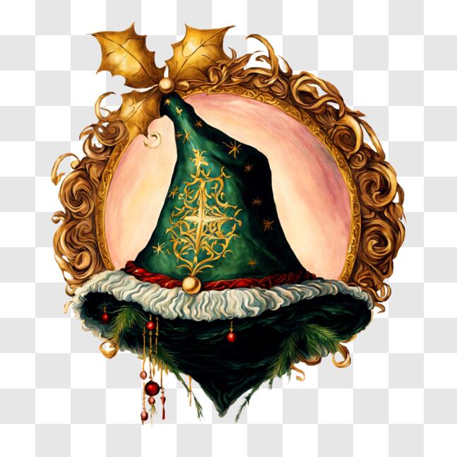 Download Grinch Hat with Gold and Green Ornaments PNGs Online ...