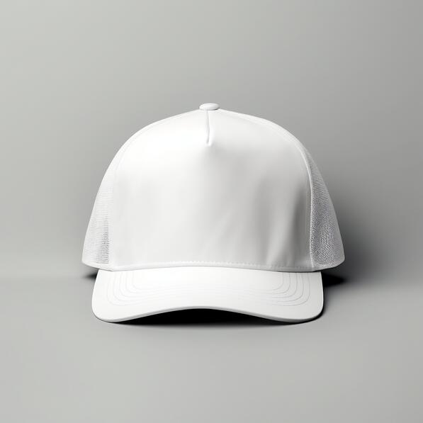 Download White Baseball Cap Mock-up on Gray Background Mockups Online ...