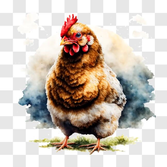 Download Chicken Standing in Grass with Full Moon PNGs Online ...