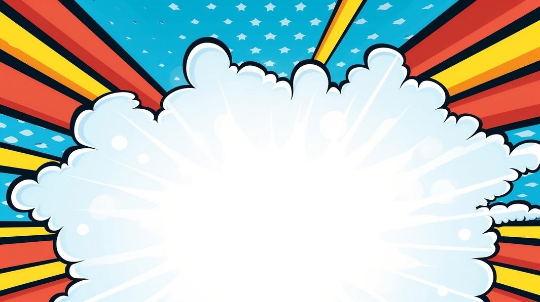 Download Colorful Comic Book Style Background with Explosion ...