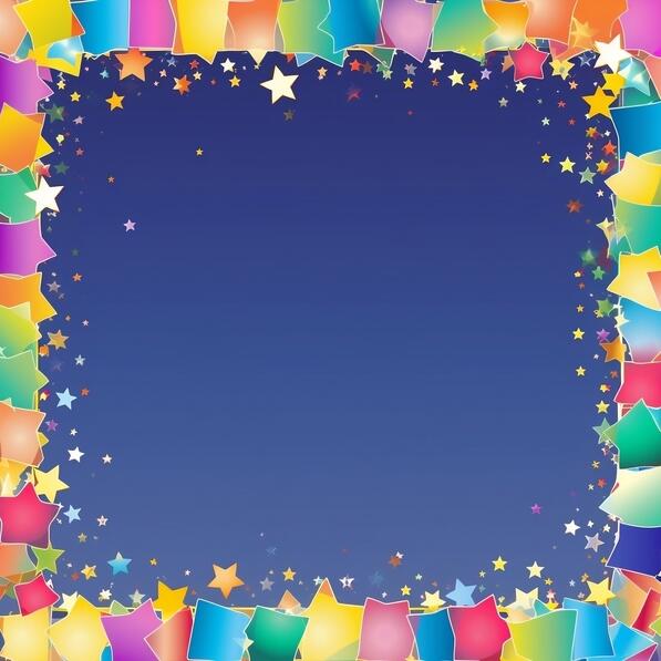 Download Colorful Square Stars Frame for Custom Messages Backgrounds ...