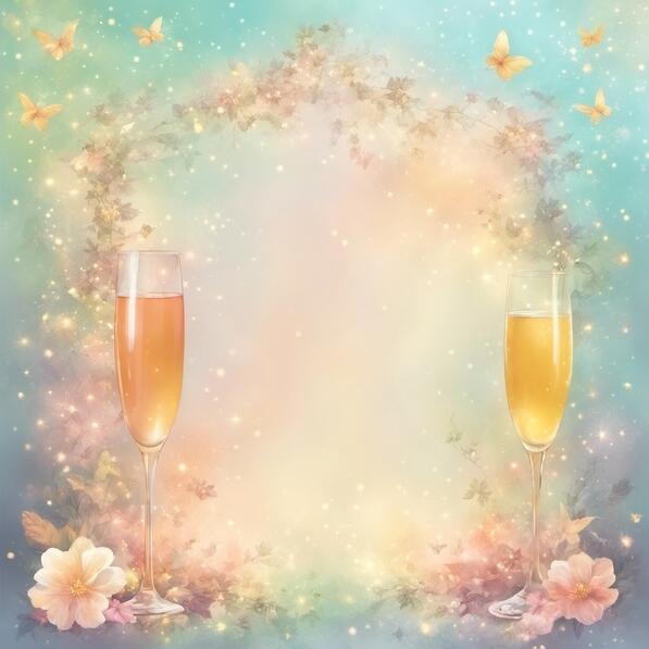 Download Champagne Glasses with Floral Background Backgrounds Online ...