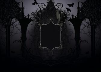 Download Dark Fantasy Frame with Skull and Crossbones Backgrounds ...