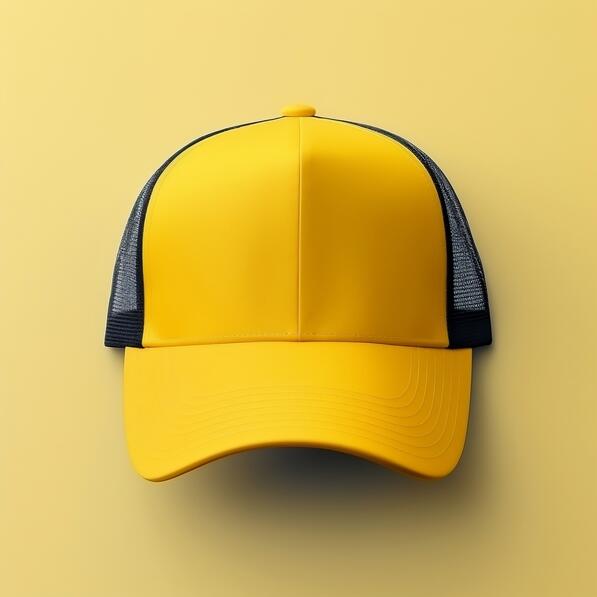Download Yellow Baseball Cap on Yellow Background Mockups Online ...