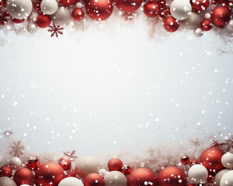 Download Red and White Christmas Background with Snowflakes and ...