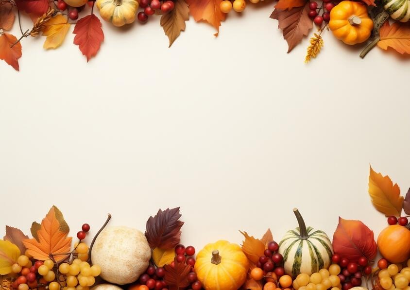 Download Fall-Themed Pumpkin Border Background Backgrounds Online ...