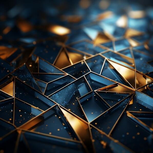 Download Dark Blue and Gold Abstract Geometric Background Backgrounds ...