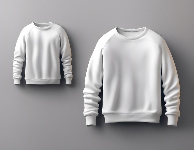 Download Men's Clothing Mockup with Two White Sweatshirts Mockups ...