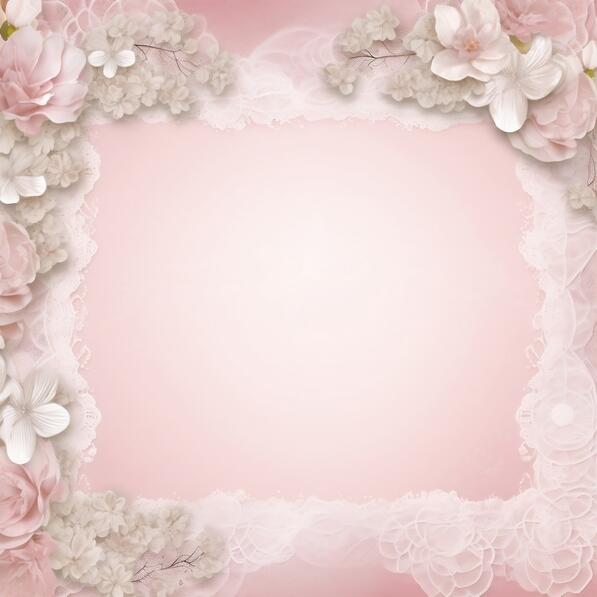 Download Elegant Pink Background with Flowers and Lace Backgrounds ...
