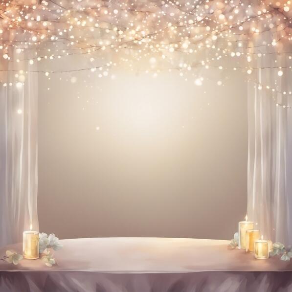 Download Elegant Table Setting with Candles and String Lights ...