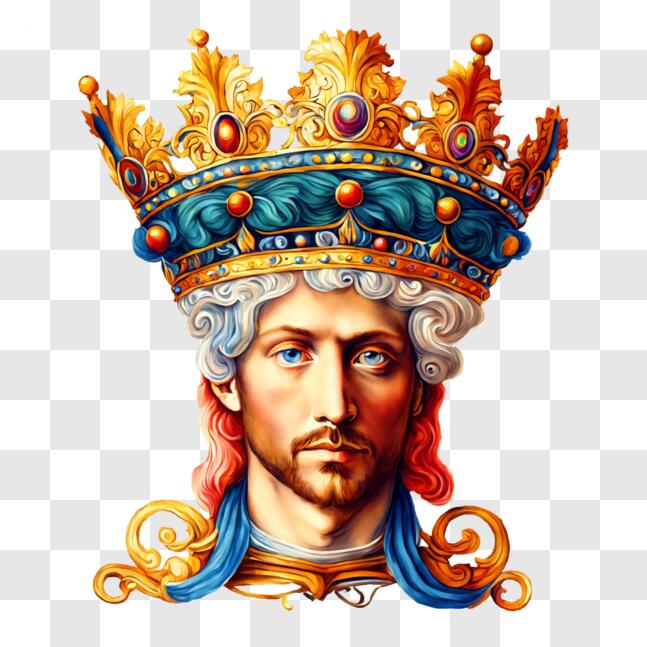 Download Ancient King or Queen with Elaborate Crown PNGs Online ...