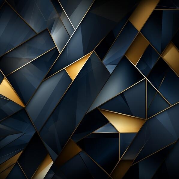 Download Abstract Background with Dark Blue and Gold Geometric Shapes ...